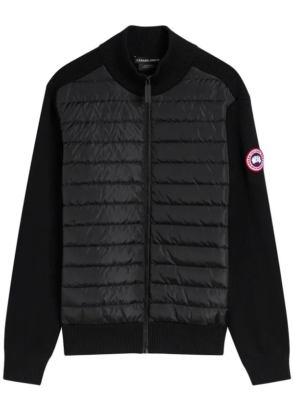 Canada Goose Hybridge Quilted Shell And Wool Jacket