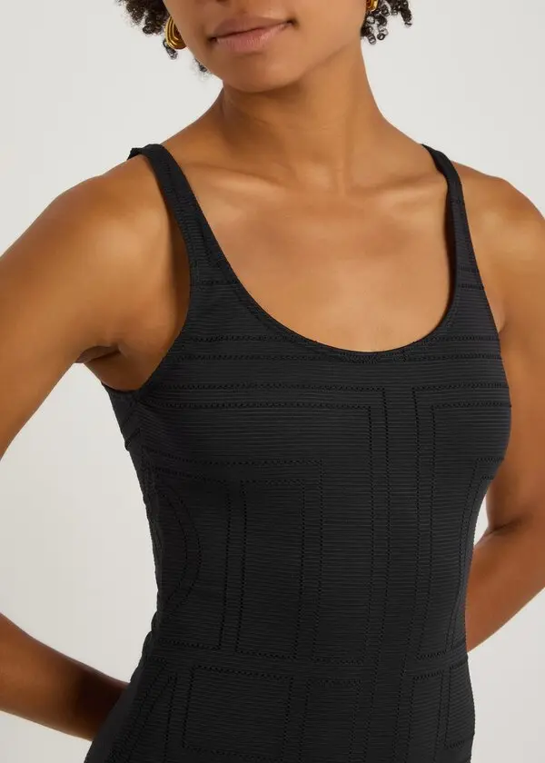 TOTEME Monogram Pointelle Swimsuit