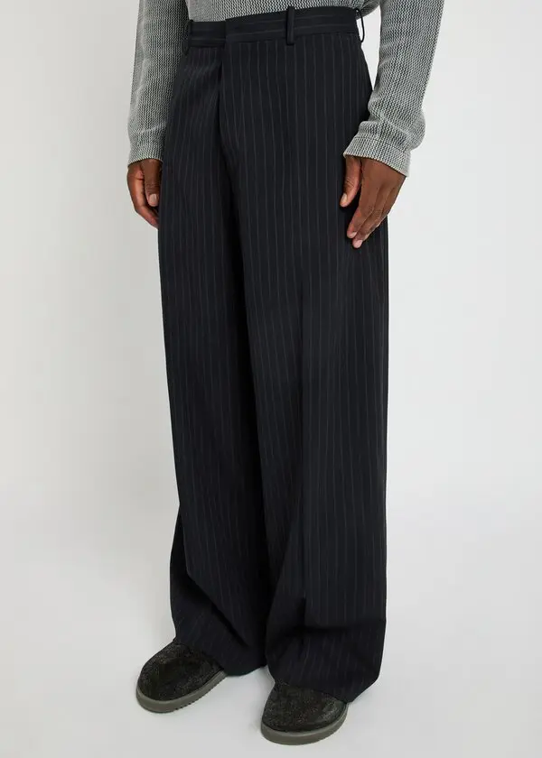 Acne Studios Pinstriped Woven Tailored Trousers