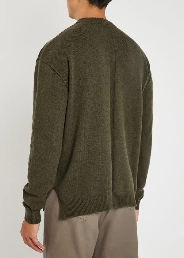 Rick Owens Cashmere-blend Jumper - Khaki