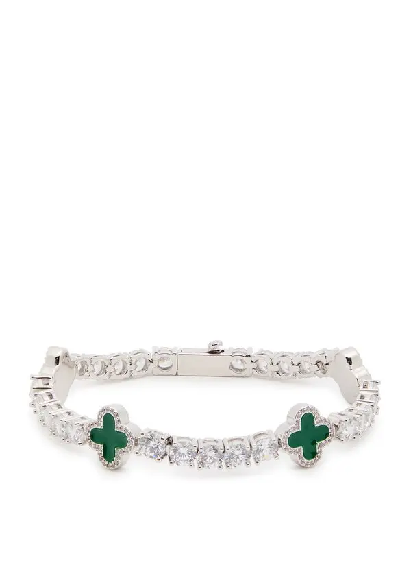 CERNUCCI Motif Tennis Bracelet - Green