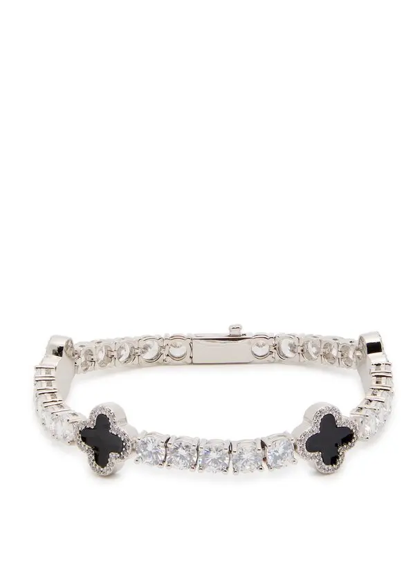 CERNUCCI Motif Tennis Bracelet - Black