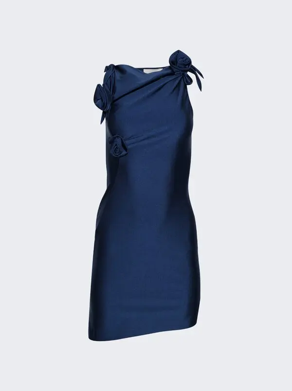 Coperni Mini Flower Dress Isola - Blue