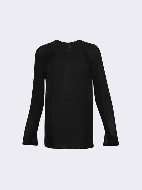 Wardrobe.NYC Sheer Blouse - Black