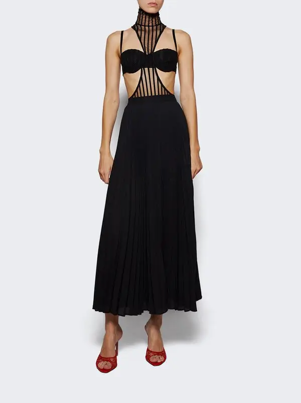 Wardrobe.NYC Pleated Column Skirt