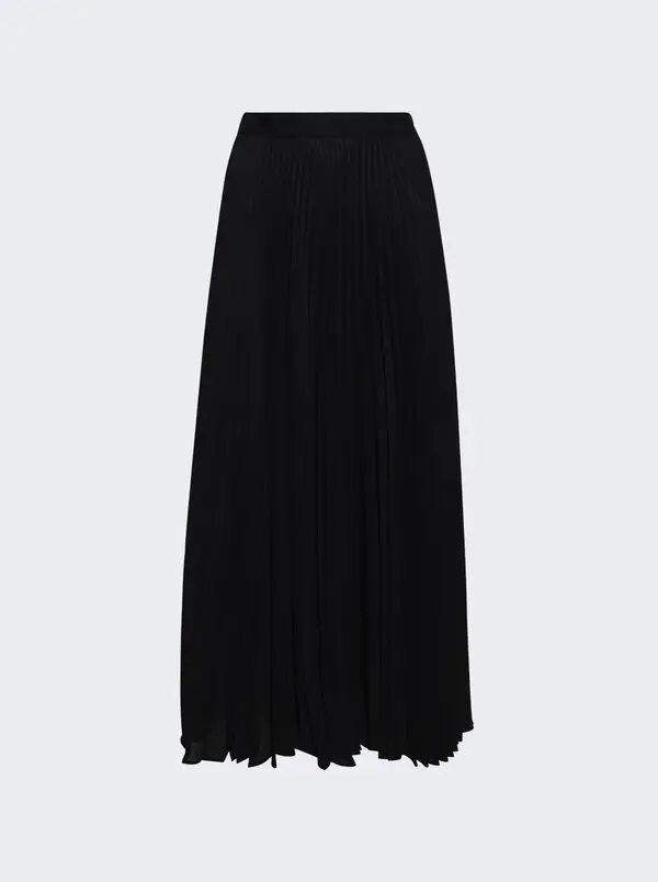 Wardrobe.NYC Pleated Column Skirt - Black