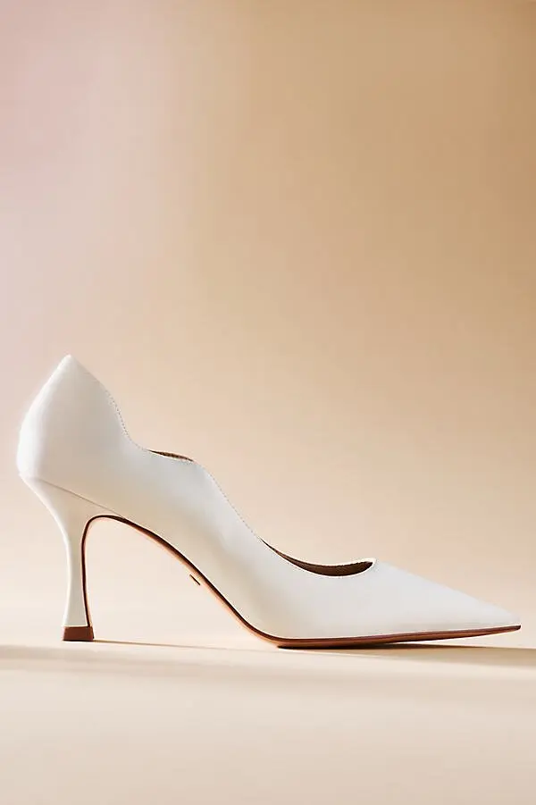 Lola Cruz Wavy Leather Pumps