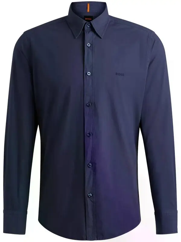 BOSS Cotton Shirt - Blue