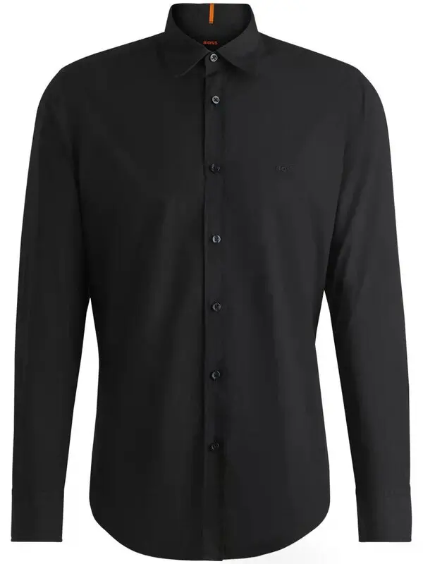 BOSS Cotton Shirt - Black