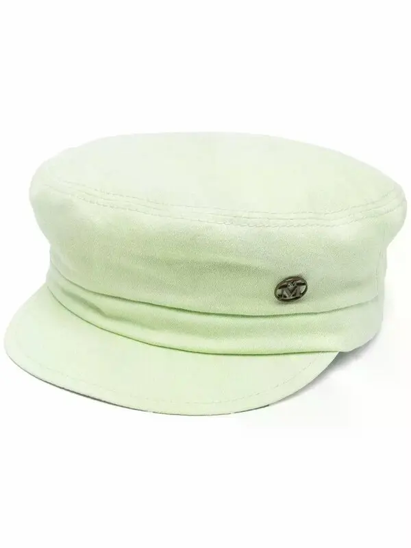MAISON MICHEL Cotton-blend Baker Boy Cap - Neutrals