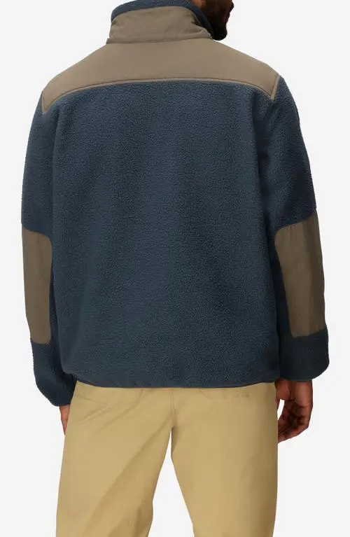 MARMOT Wanderer High Pile Fleece Half Zip Pullover - Thunderhead/claystone