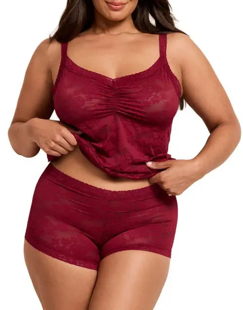 ADORE ME Alicent Cami & Shorts Set - Dark Red