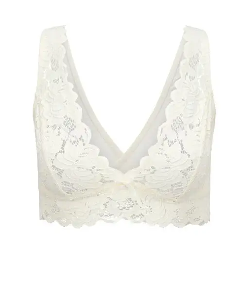 ADORE ME Livi Unlined Bralette Bra - Light White