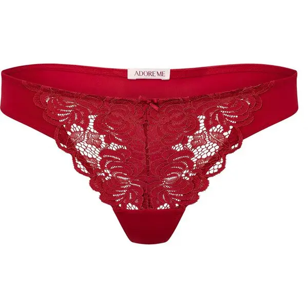 ADORE ME London Thong Panties - Dark Red