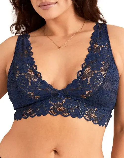 ADORE ME Livi Unlined Bralette Bra - Dark Blue