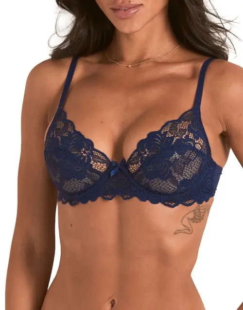 ADORE ME London Unlined Full Coverage Bra - Dark Blue