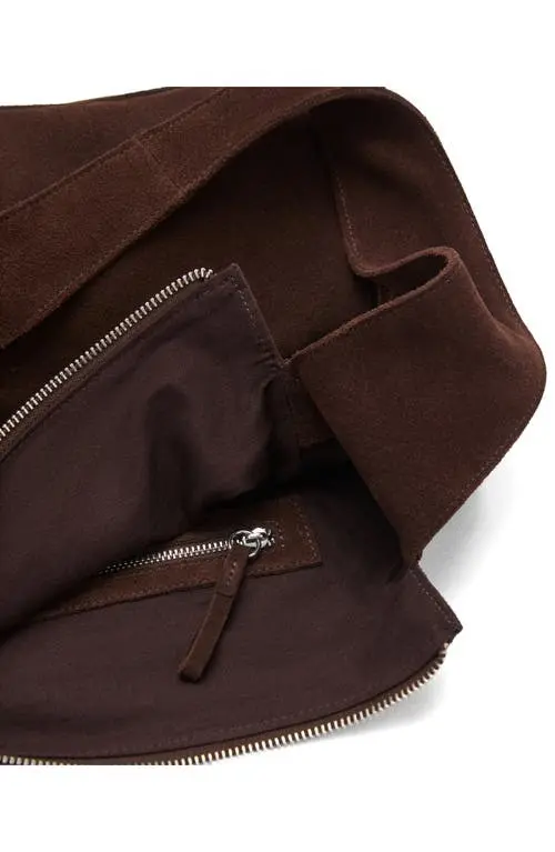 Mango Suede Shoulder Bag