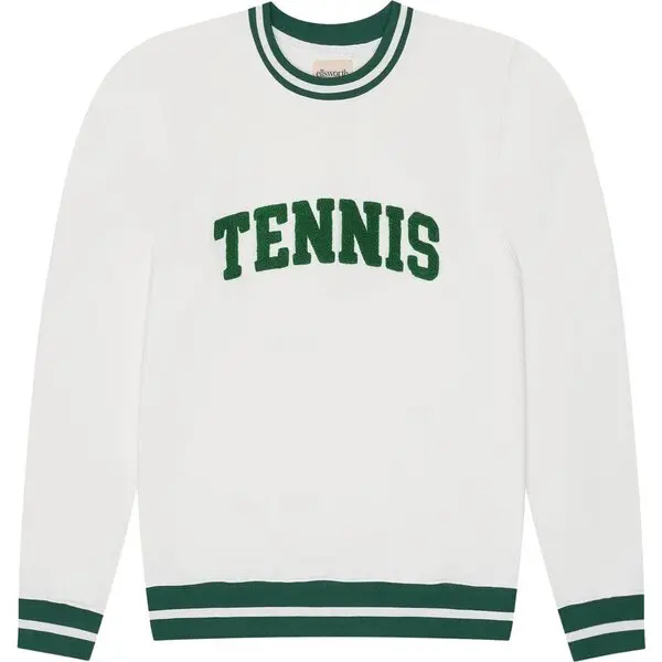 ELLSWORTH + IVEY Elle Collegiate Tennis Sweatshirt