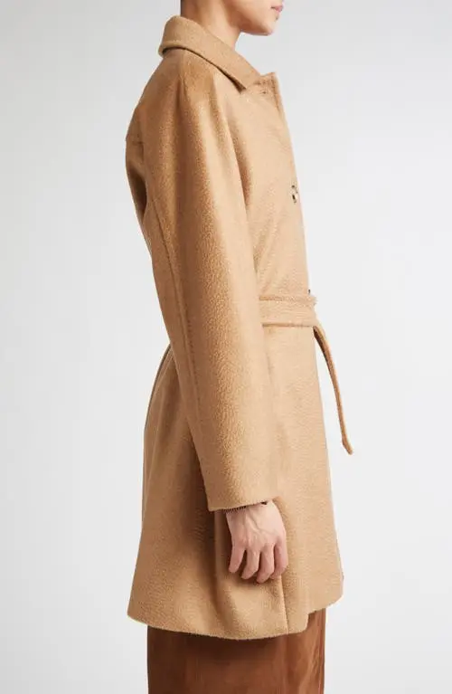 Max Mara Filato Belted Hair Wrap Coat - Camel