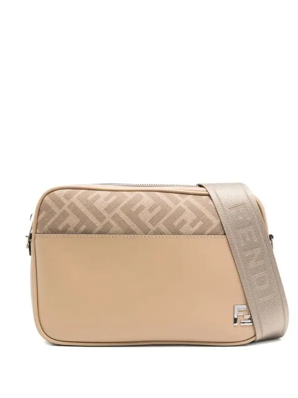 Fendi Room Case Squared Ff Bags - Beige