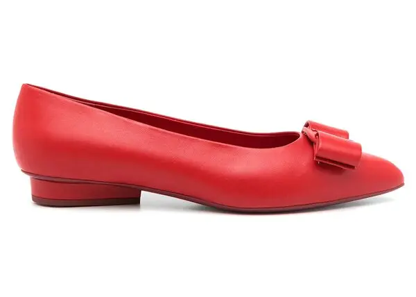 FERRAGAMO Viva Ballerina Sneakers - Red