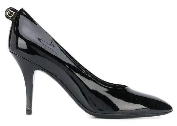 FERRAGAMO Almond-toe Pumps - Black