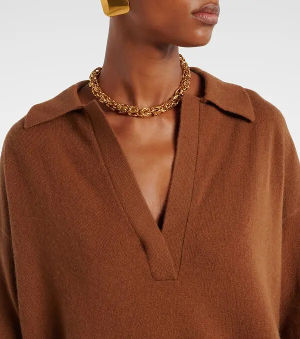 Altuzarra Zaq Cashmere Polo Sweater