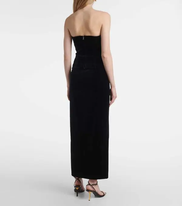 Roland Mouret Velvet Corset Top