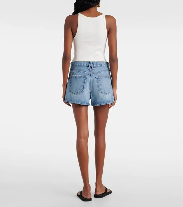SLVRLAKE Mila Mid-rise Denim Shorts