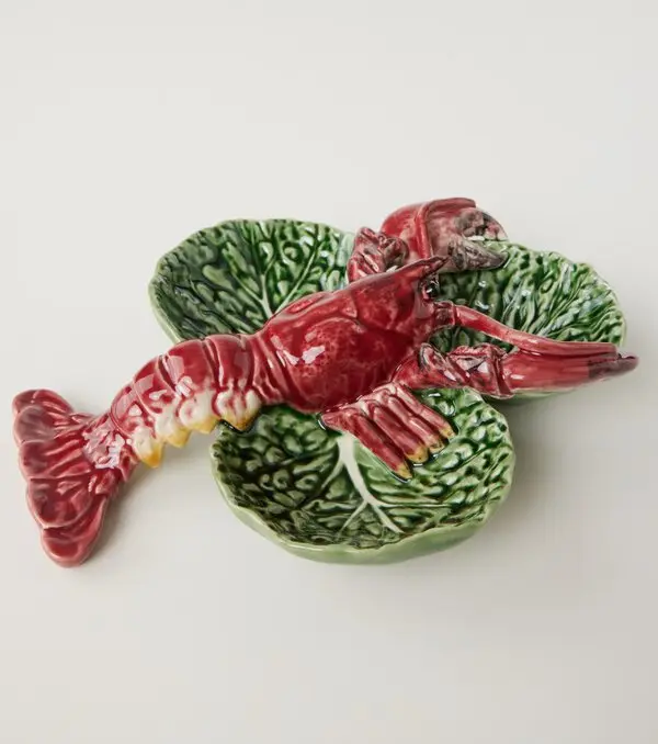 BORDALLO PINHEIRO Cabbage With Lobsters Small Appetizer Plate - Multicoloured