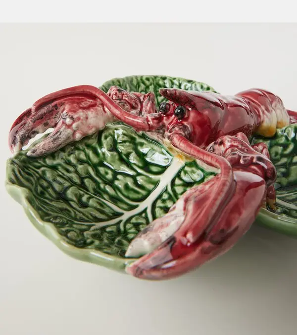 BORDALLO PINHEIRO Cabbage With Lobsters Small Appetizer Plate - Multicoloured