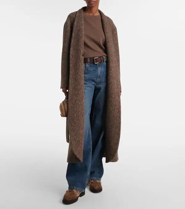 Brunello Cucinelli Monili High-rise Wide-leg Jeans