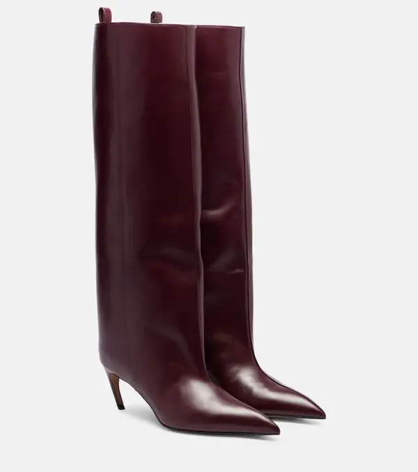 Attico Lea 90 Leather Knee-high Boots