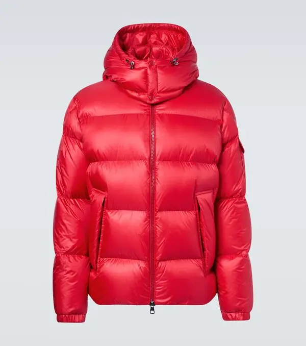 Moncler Couyere Hooded Down Jacket - Red
