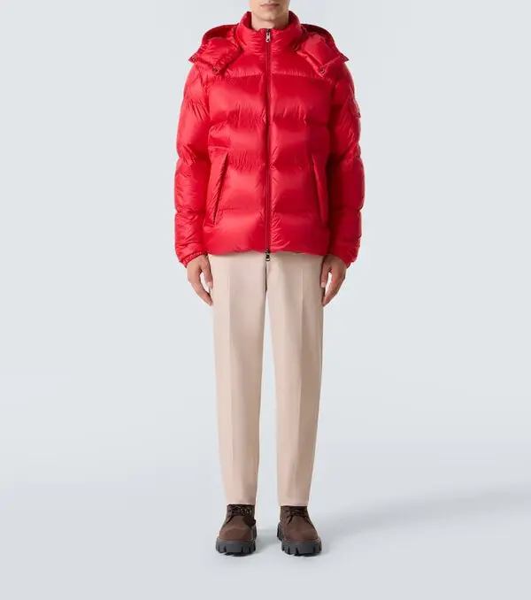 Moncler Couyere Hooded Down Jacket - Red