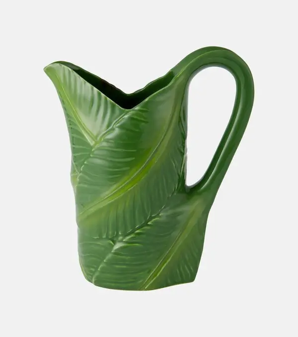 BORDALLO PINHEIRO Banana Da Madeira Ceramic Pitcher - Green