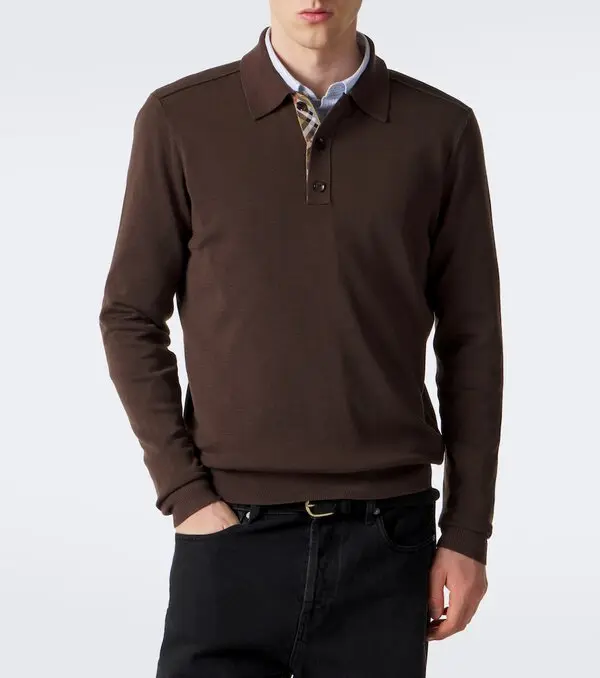 Burberry Wool Polo Sweater