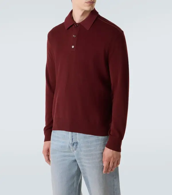 Burberry Wool Polo Sweater