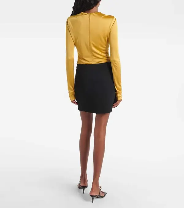Versace Virgin Wool Crêpe Miniskirt