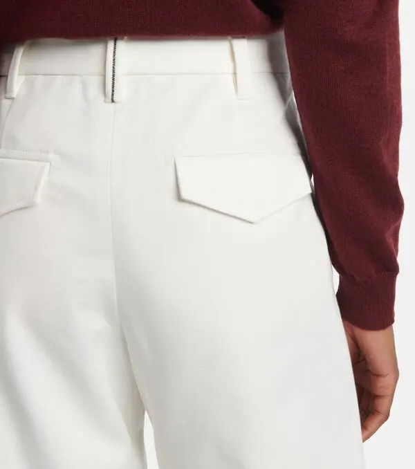 Brunello Cucinelli Cotton Barrel-leg Trousers