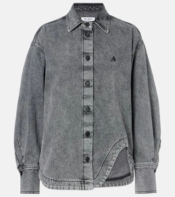 Attico Denim Button-down Shirt - Black