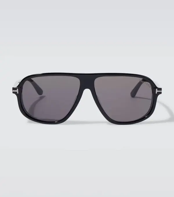 TOM FORD Guillaume Aviator Sunglasses - Black