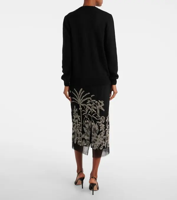 Costarellos Noemie Embellished Crewneck Sweater