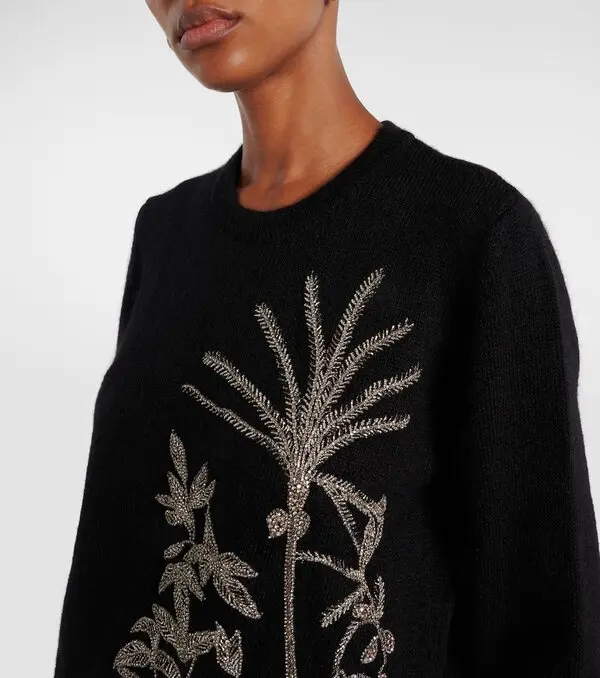 Costarellos Noemie Embellished Crewneck Sweater