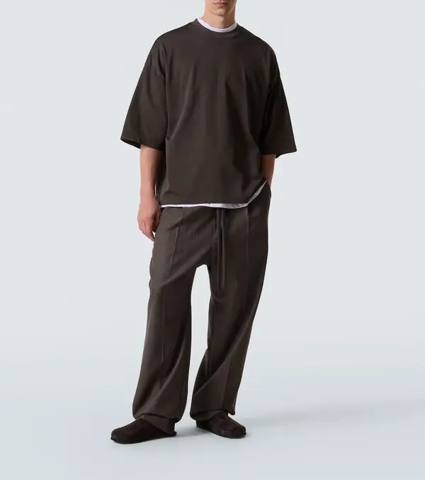 Fear Of God Oversized Cotton-blend T-shirt - Black