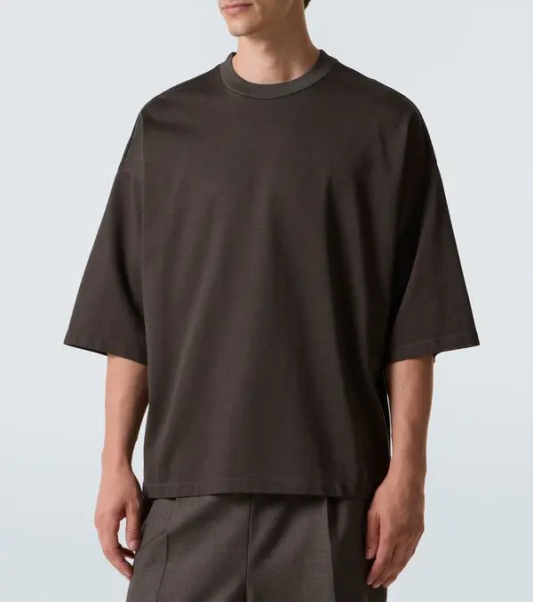 Fear Of God Oversized Cotton-blend T-shirt - Black