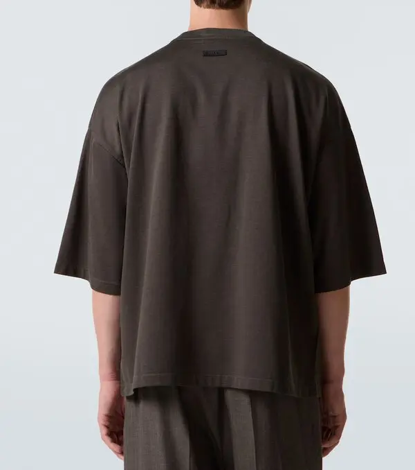 Fear Of God Oversized Cotton-blend T-shirt - Black