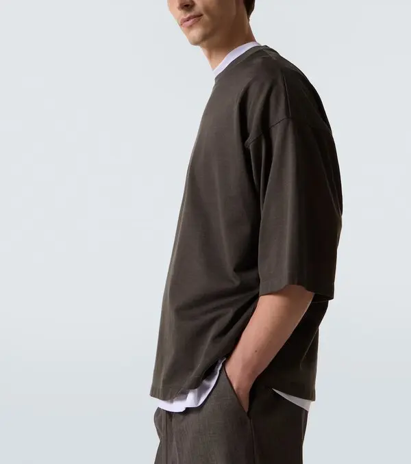 Fear Of God Oversized Cotton-blend T-shirt - Black