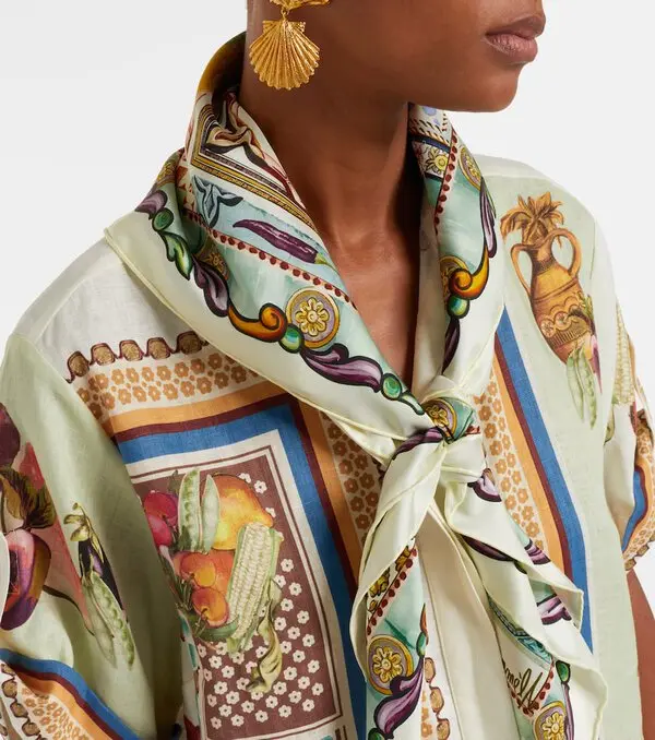 ALEMAIS Tommasina Printed Silk Scarf