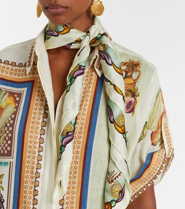 ALEMAIS Tommasina Printed Silk Scarf